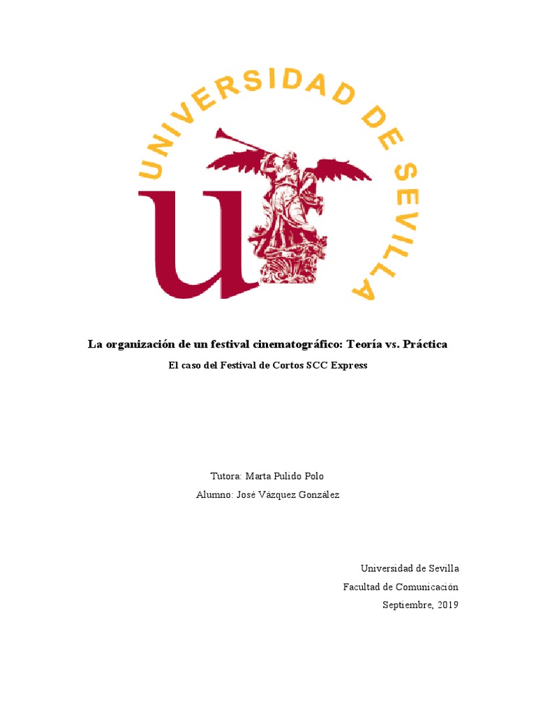 TFG José Vázquez González FINAL CREAR FESTIVALES DE CINE PDF | PDF | Patrocinador (Comercial ...