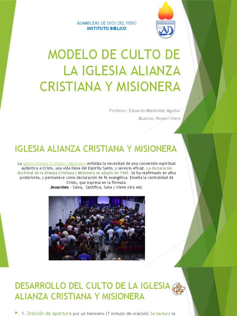 Modelo de Culto de La Iglesia Alianza Cristiana y Misionera | PDF