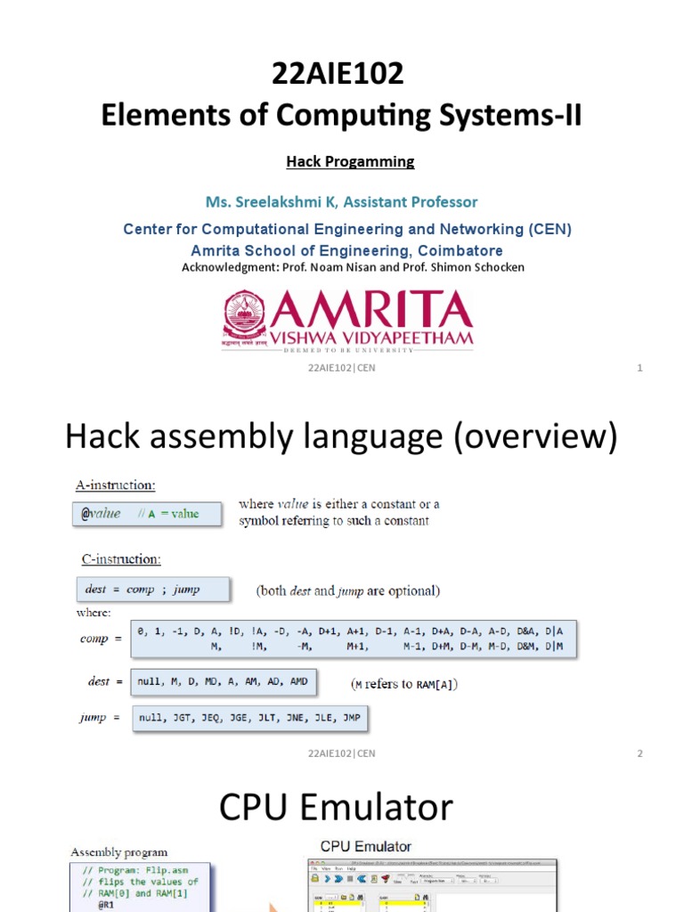 EoC-1 - Lecture - 18 - Machine Language - Part 3 | PDF | Pointer ... EoC-1 - Lecture - 18 - Machine Language - Part 3 | PDF | Pointer ...