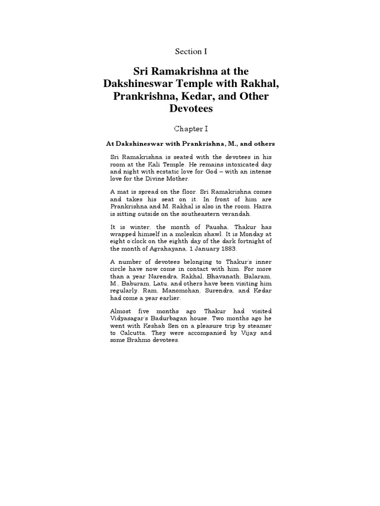 Kathamrita English 4 PDF | PDF | Ramakrishna | Religious Belief And Doctrine