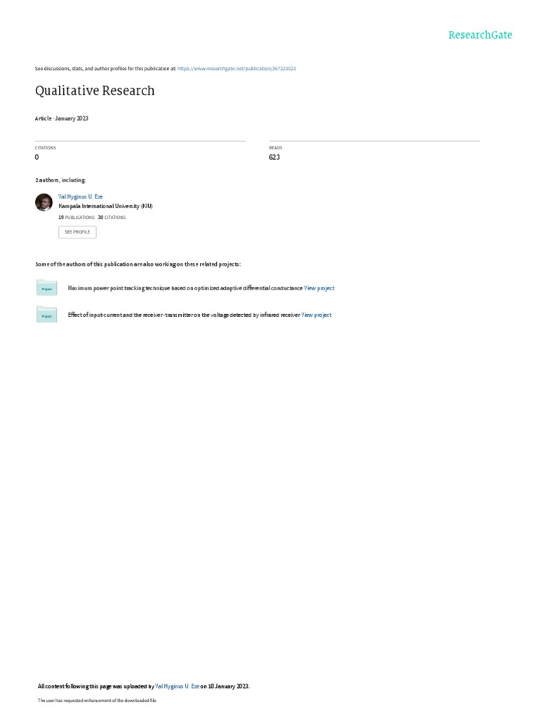 QualitativeResearch PDF | PDF | Qualitative Research | Ethnography