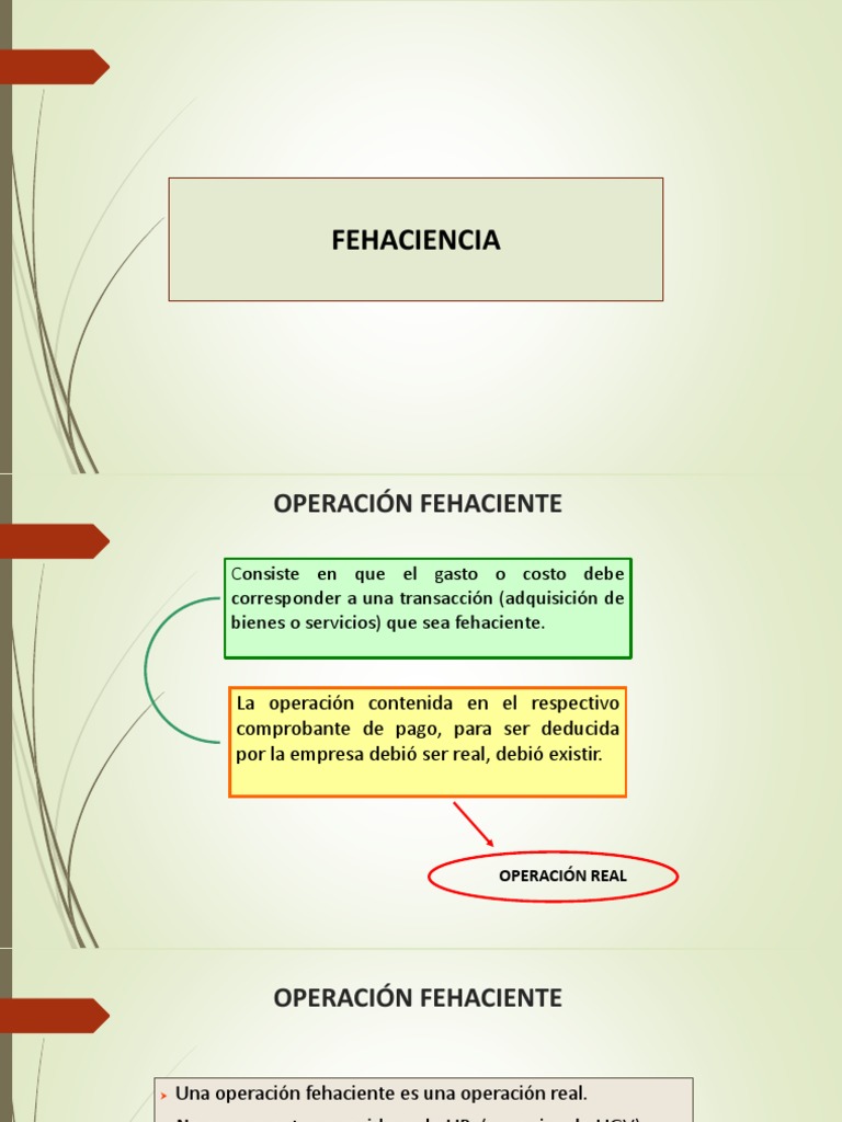 Análisis de la operación fehaciente y no fehaciente en el Impuesto a la ...