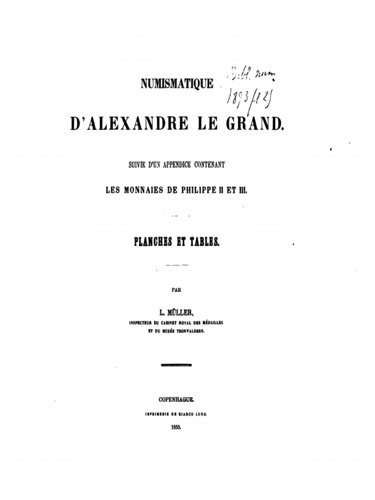 Numismatique D'alexandre Le Grand PDF | PDF
