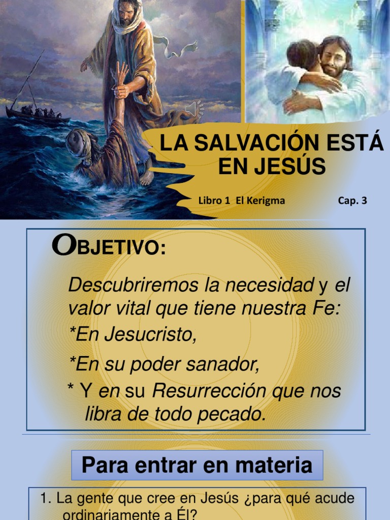 3 La Salvación Está en Jesús | PDF | Salvación | Jesús