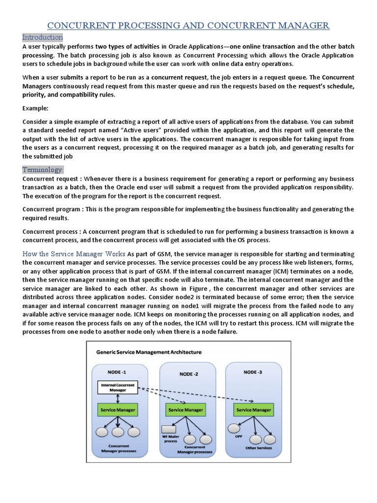 Concurrent Processing and Concurrent Manager | PDF | Networking | Web Server