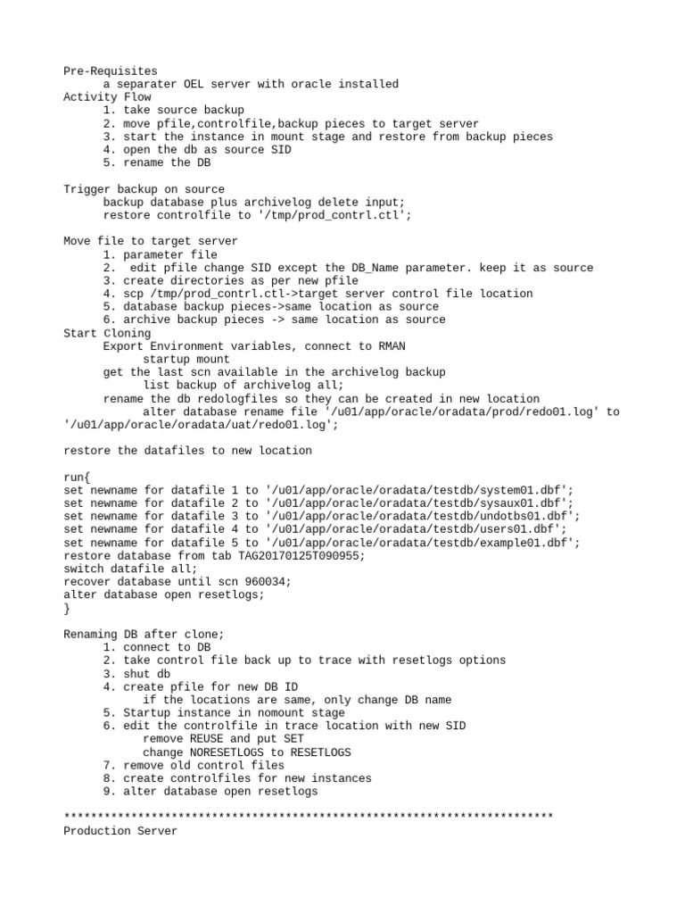 Db Clone Pdf Backup Data Management
