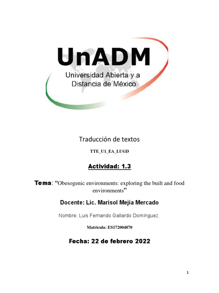 Tte U1 Ea Lugd | PDF | Obesity | Health Care