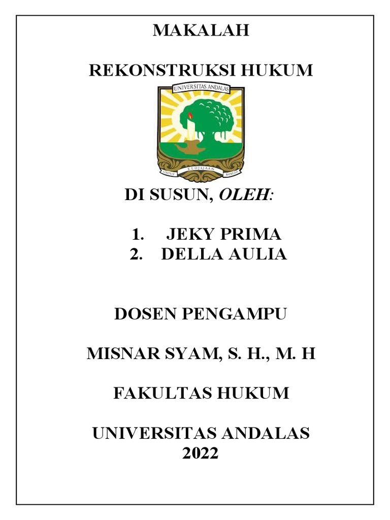 Jeky Prima Rekonstruksi | PDF | Ilmu Sosial | Sains & Matematika