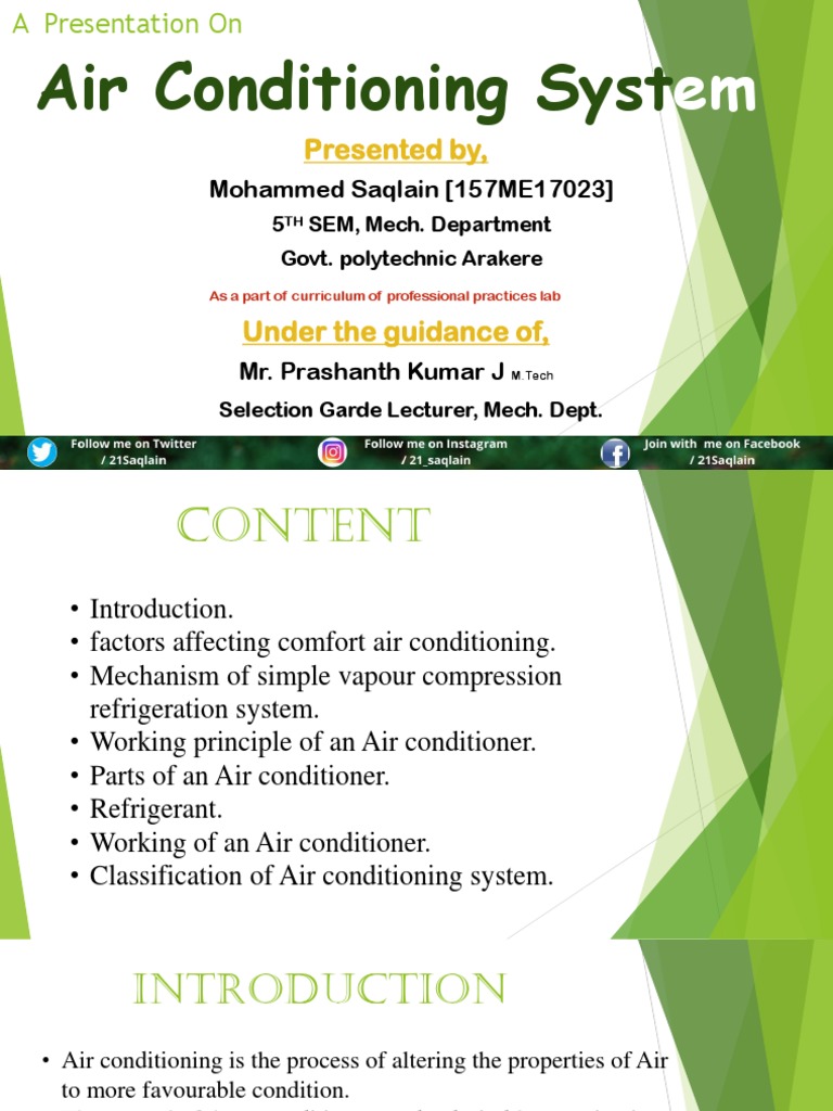 Air Conditioning System | PDF | Air Conditioning | Humidity