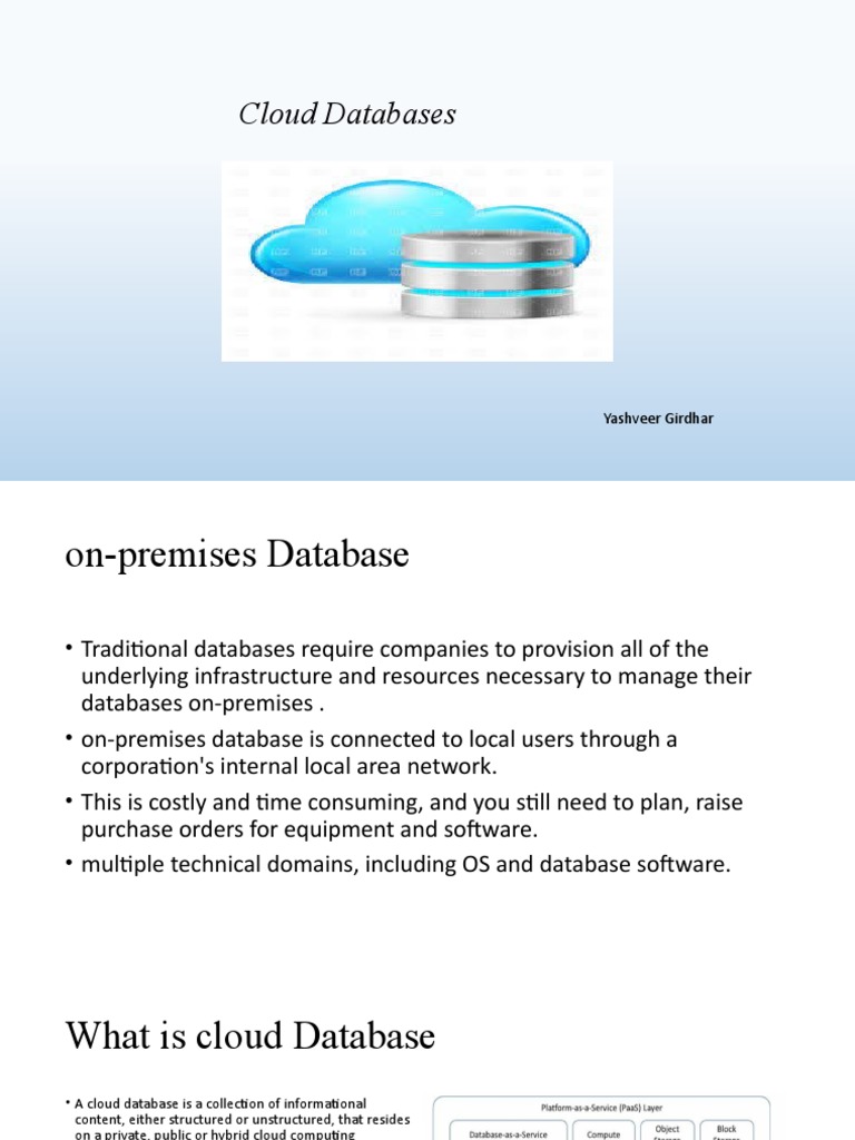 Cloud Databases 2 | PDF | Cloud Computing | Databases