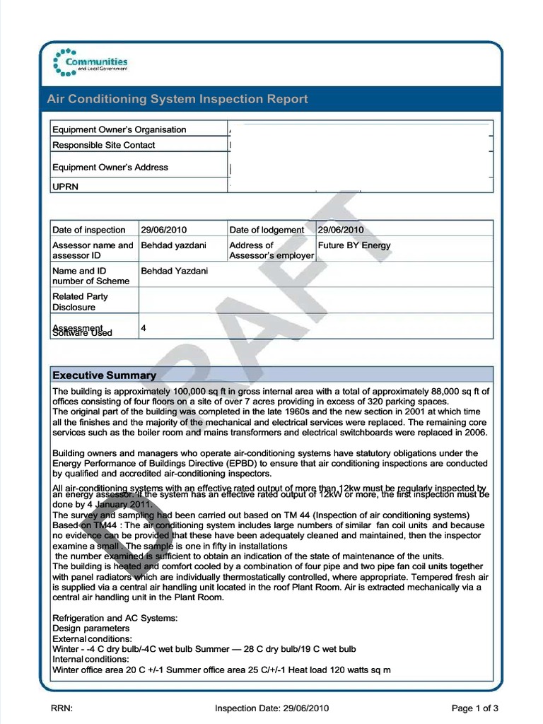 PDF Air Conditioning Inspection Sample - Compress | PDF | Air ... PDF Air Conditioning Inspection Sample - Compress | PDF | Air ...