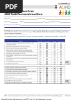 CONNERS - ADHD Checklists and Rating Scale Summary Sheet | PDF ...