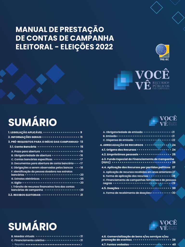 Manual de Prestação de Contas 2022 | PDF | Conta de transação | Cheque ...