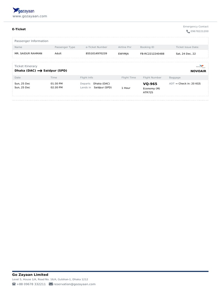 Flight Booking Ticket | PDF | Aviation | Transport