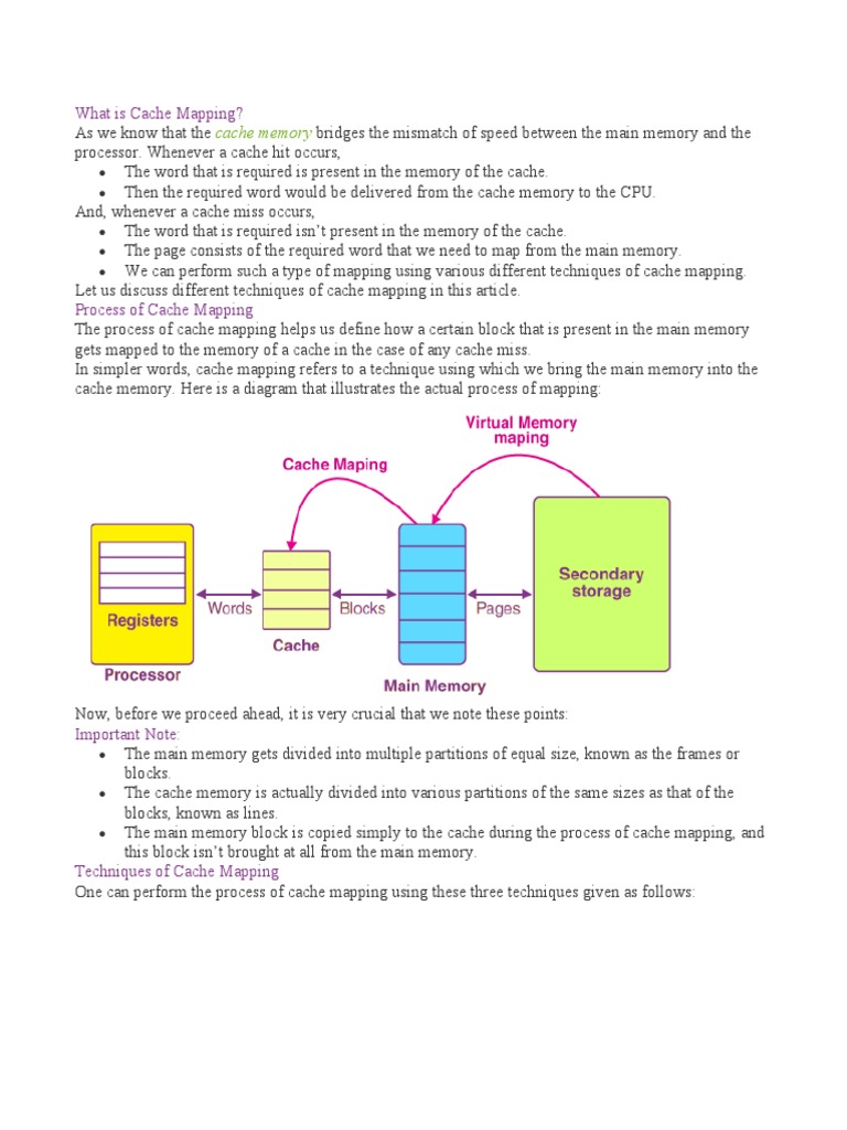CS Note | PDF | Input/Output | Cpu Cache