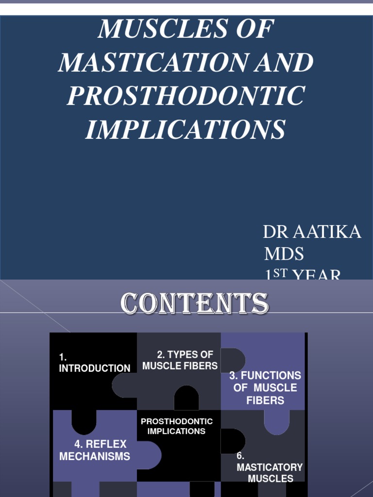 Masticatory Muscle Function and Its Implications for Prosthodontic ...