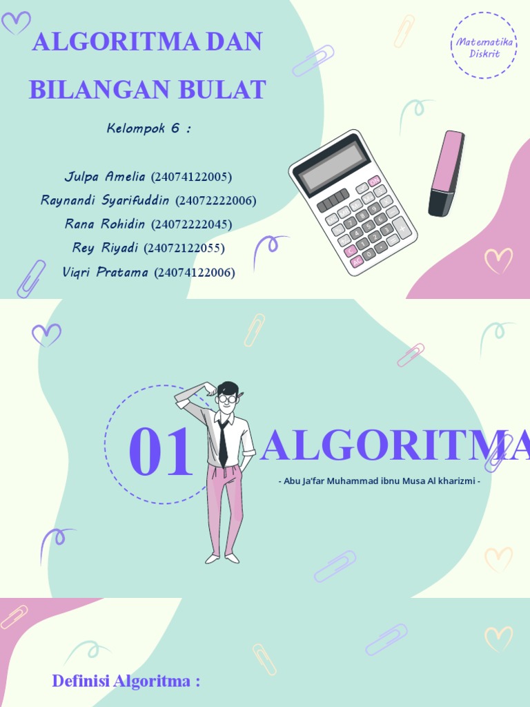 Kelompok 6 Algoritma Dan Bilangan Bulat - TI-b Dan RSK-A | PDF