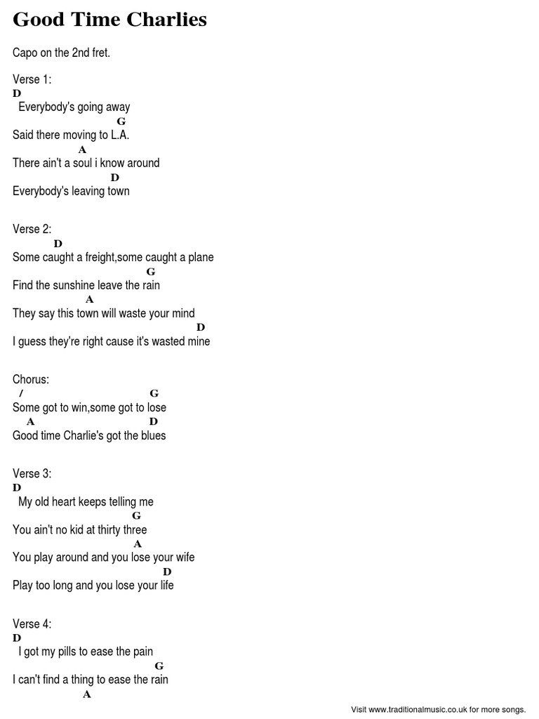 Good Time Charlies | PDF