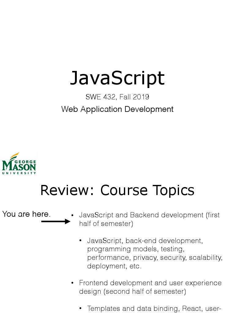 JavaScript Course Review | PDF | Java Script | Json JavaScript Course Review | PDF | Java Script | Json