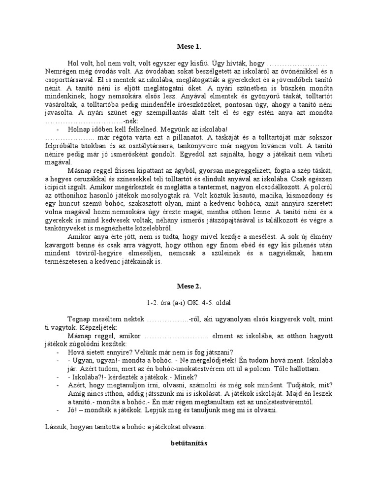 Betűmesék Végig Meixner | PDF