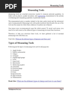 5 Essential Measuring Tools Explained | PDF
