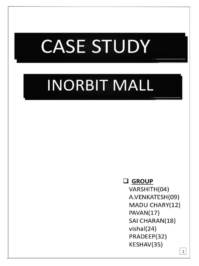 Inorbit Mall Hyderabad Casestudy | PDF