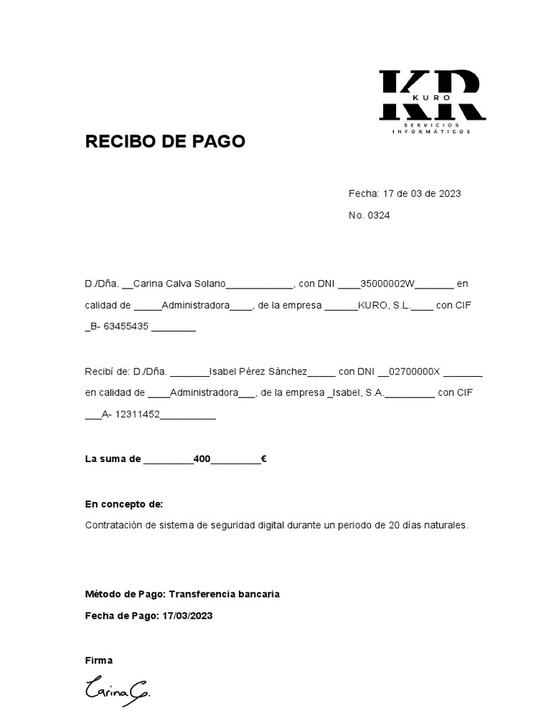 Recibo de Pago | PDF