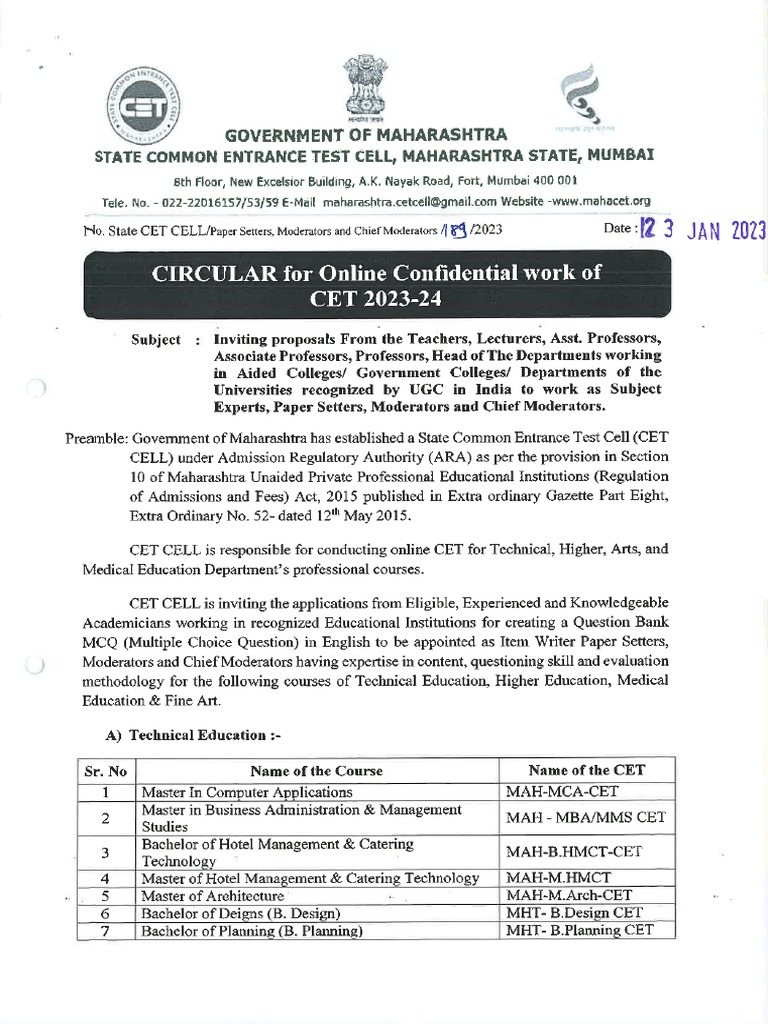 Circular 25012023 | PDF