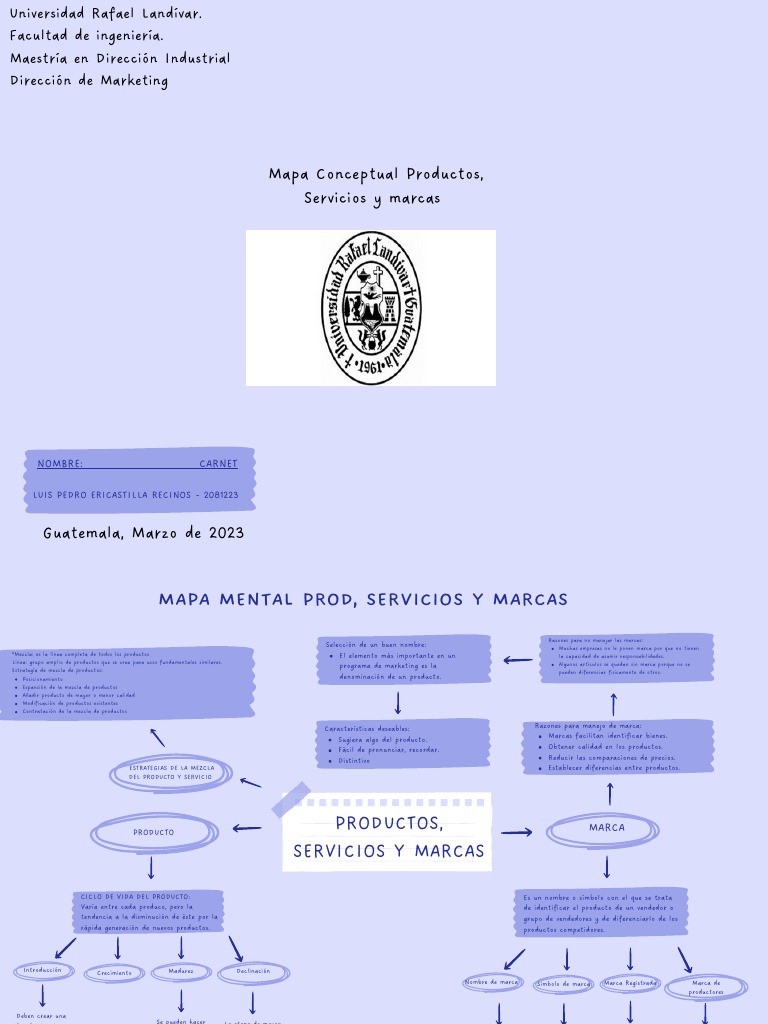 Mapa Conceptual de Productos y Marcas | PDF | Producto (Negocio) | Marca
