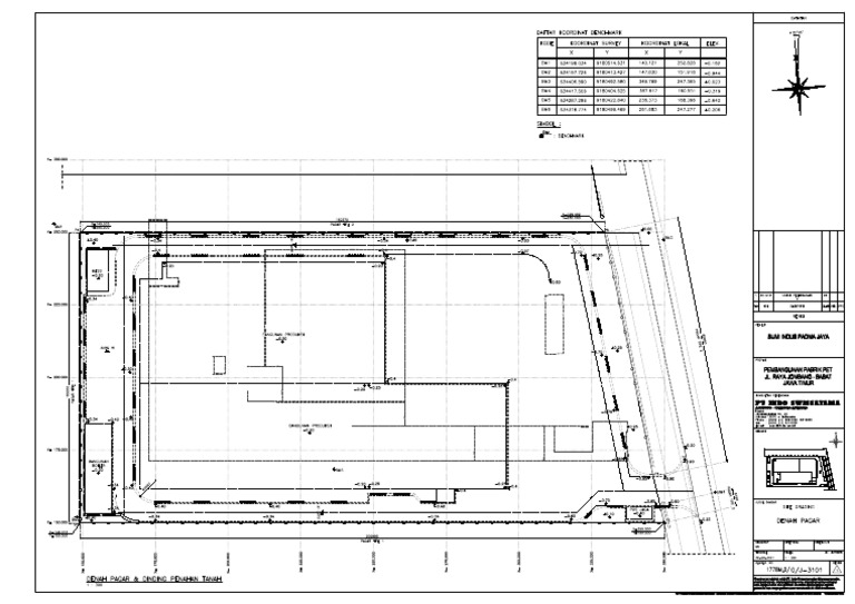 Denah Pagar PDF | PDF