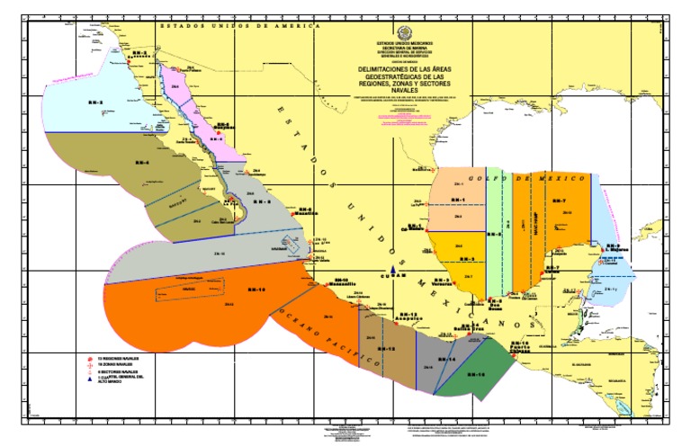 Regiones Navales 081222 PDF | PDF | Datos geográficos e información ...
