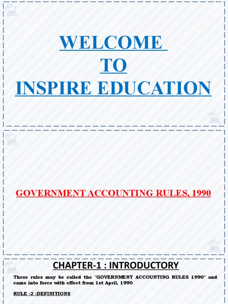 GOVERNMENT ACCOUNTING RULES Final, 1990 | PDF