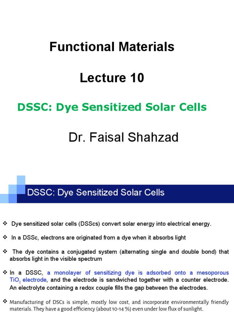 Lecture 10 | PDF | Redox | Solar Cell Lecture 10 | PDF | Redox | Solar Cell