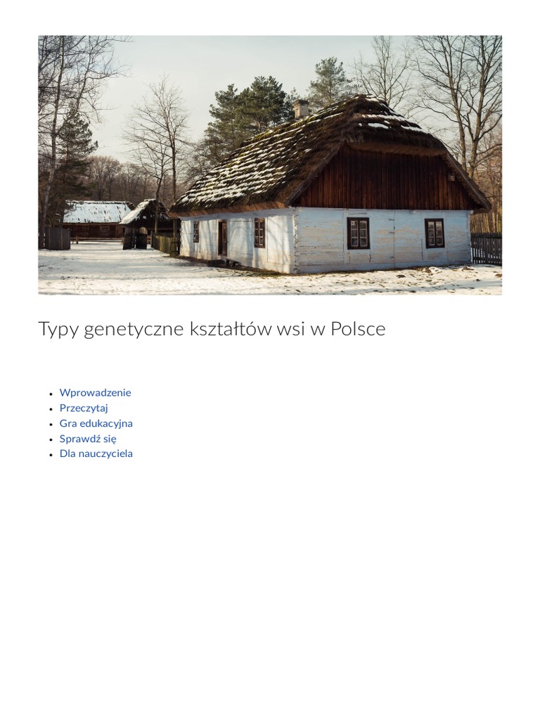 Typy Genetyczne Ksztaltow Wsi W PDF | PDF