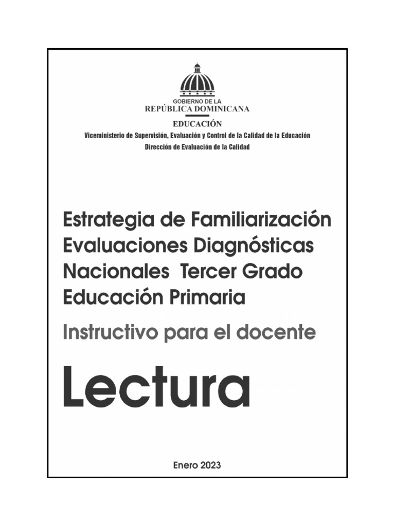 Familiarización con Evaluaciones Tercer Grado | PDF | Evaluación | Imagen