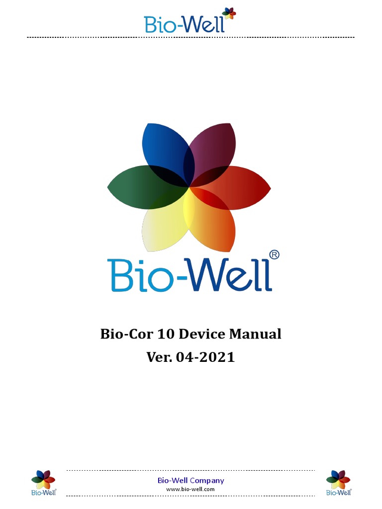 Bio-Cor 10 Device Manual Guide | PDF | Waste Management | Waste