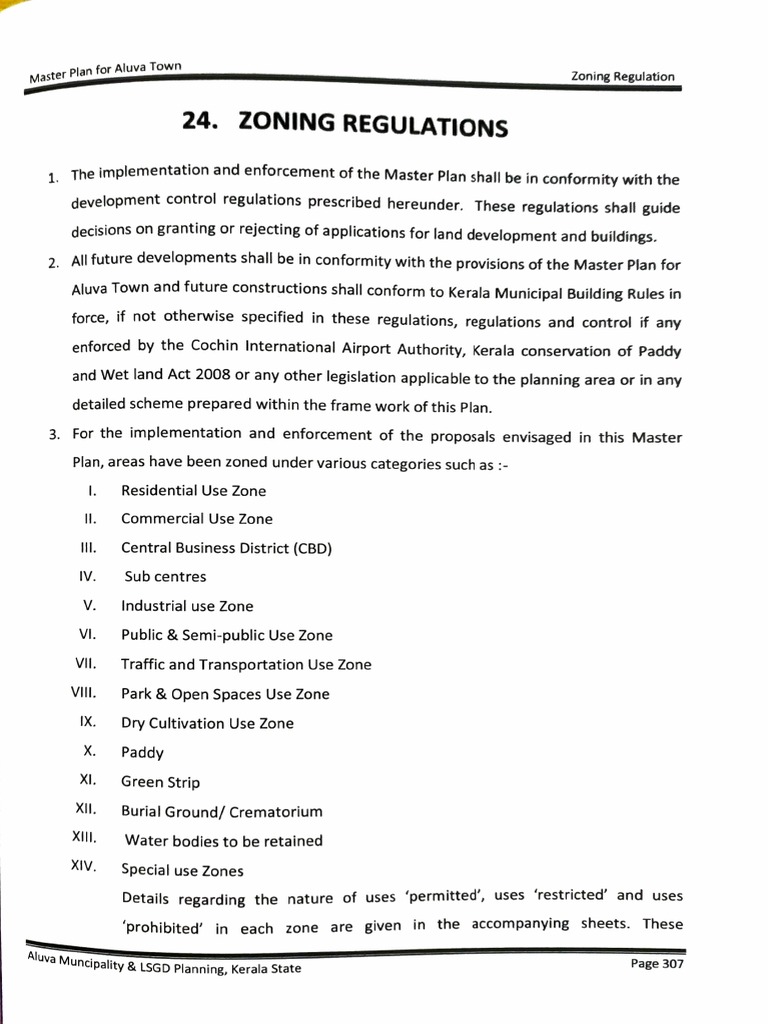 Alua Master Plan Zoning Regulations | PDF