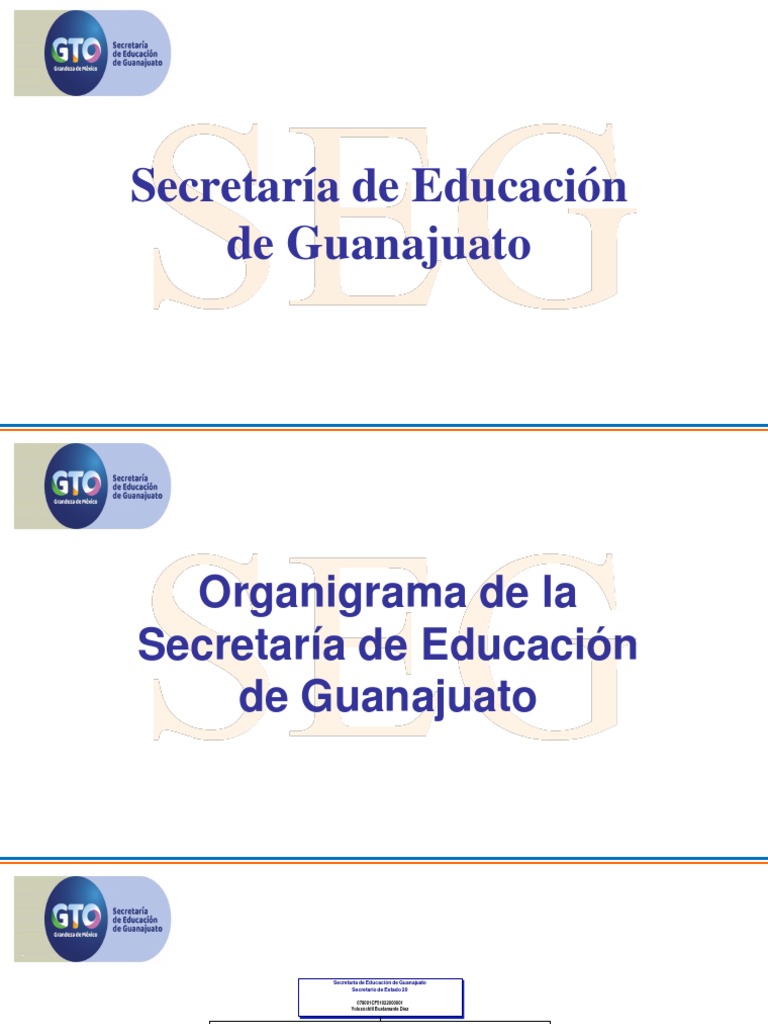 Organigrama Secretaría de Educación Guanajuato | PDF | Informática ...