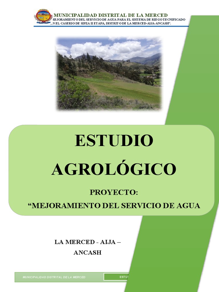 11.2 Estudio Agrologico 20210507 154100 535 | PDF | Agricultura | Riego