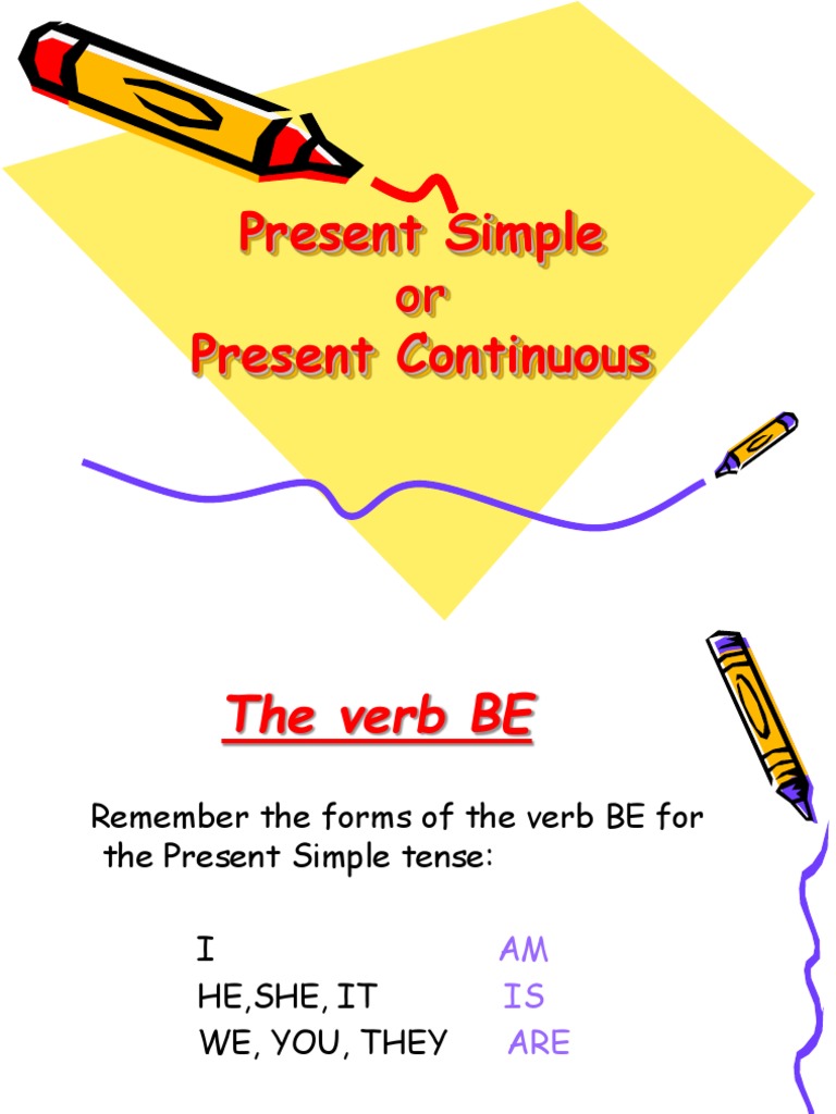 Presente Simple y Continuo | PDF | Question | Verb