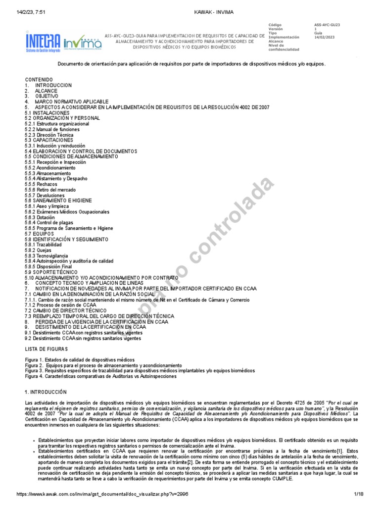 Guía para Importadores de Dispositivos Médicos | PDF | Dispositivo ...
