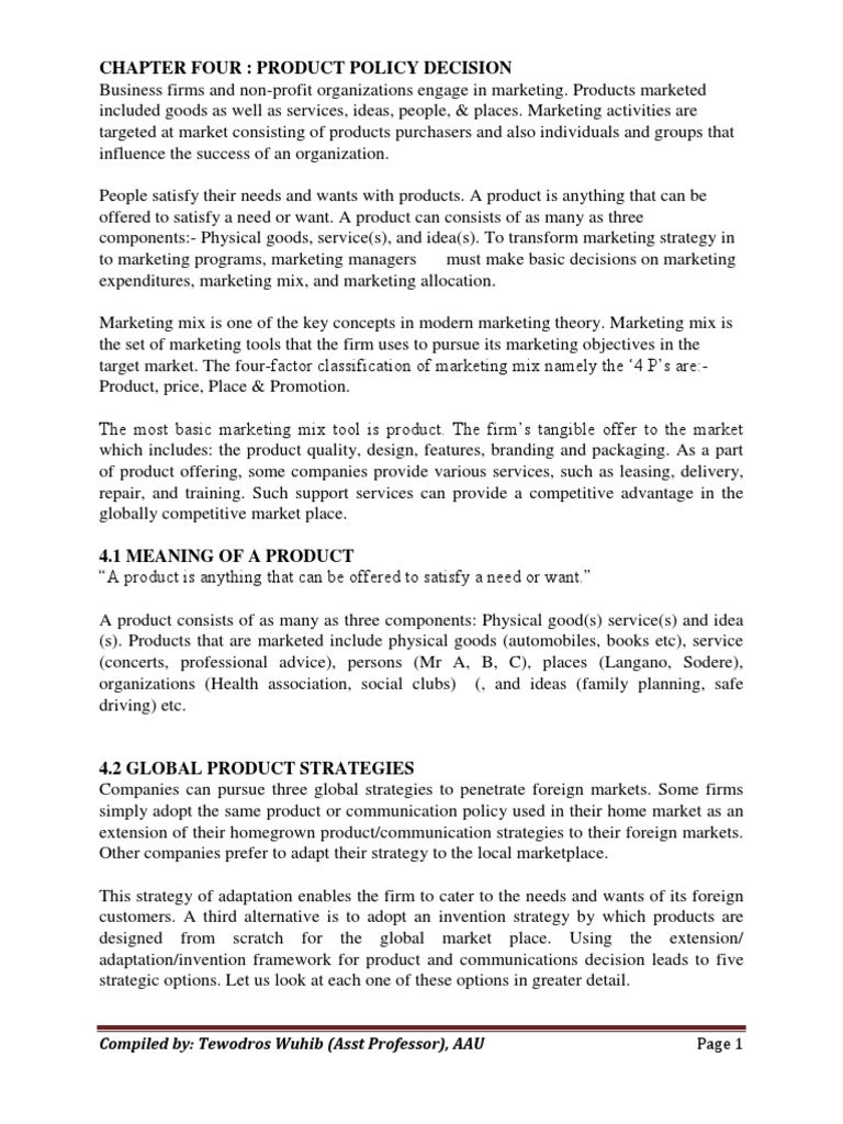 Marketing Chapter 4 Pdf Pdf Brand Product Business