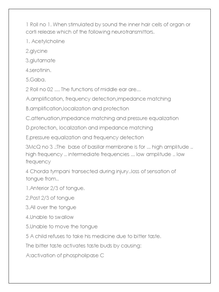 4 Block D Kgmc Pre Proff 21 Pdf Pdf Neurotransmitter Spinal Cord