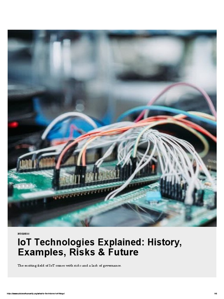 IoT Technologies Explained - History, Examples, Risks & Future | PDF ...