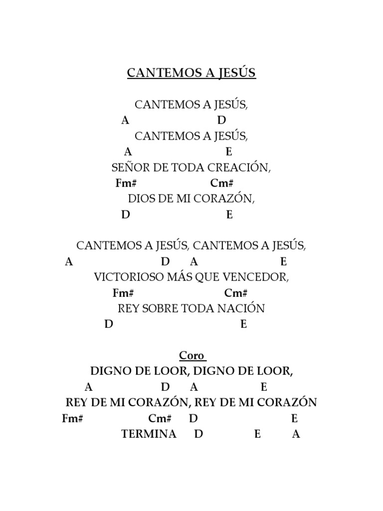 Cantemos A Jesús | PDF | Poesía