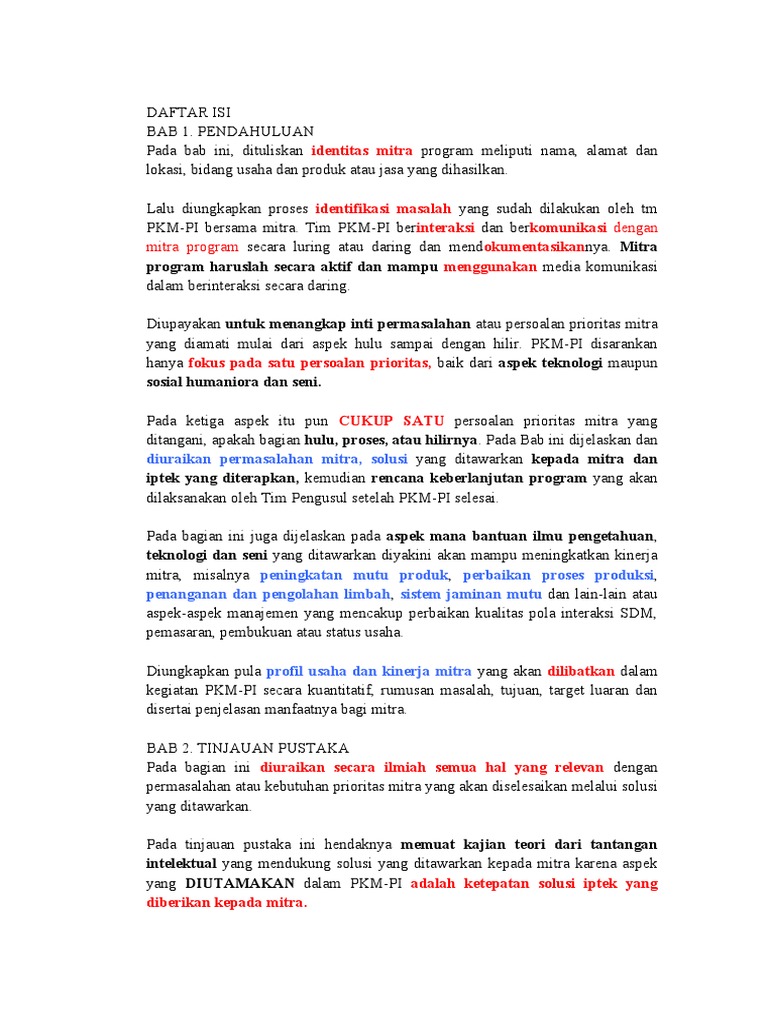 Template Pkm-Pi | PDF