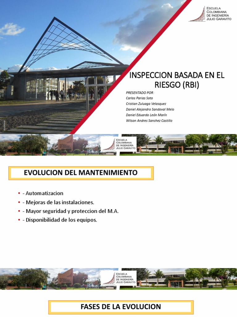 Presentacion RBI y Integridad Mantenimiento PDF | PDF | Riesgo | Ingeniería de confiabilidad
