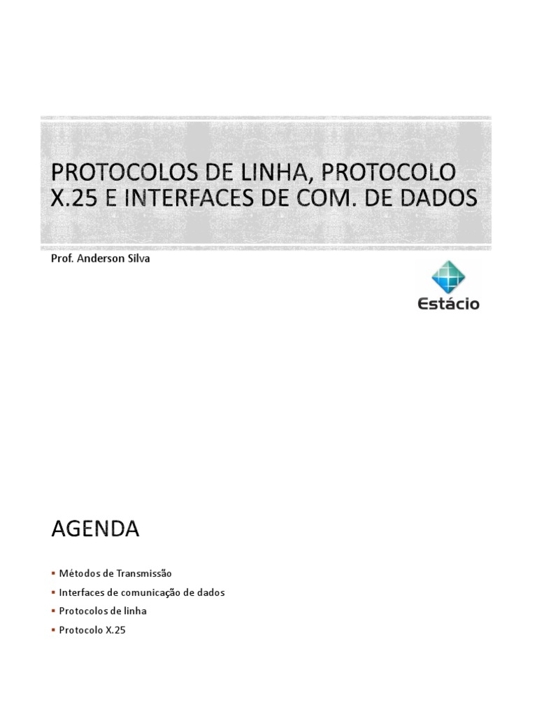 Protocolo de Linha Prot. x.25 | PDF | Rede de computadores | Modelo OSI