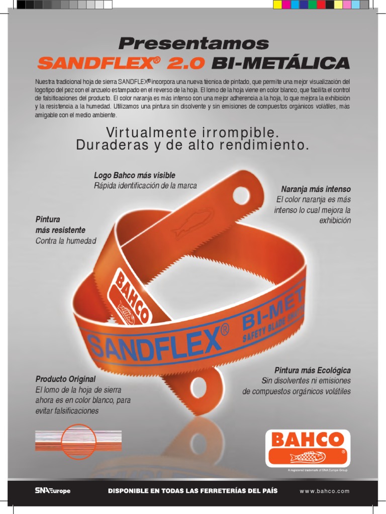 Mejora del Logo Bahco en Hoja SANDFLEX® | PDF | Química | Ciencias fisicas