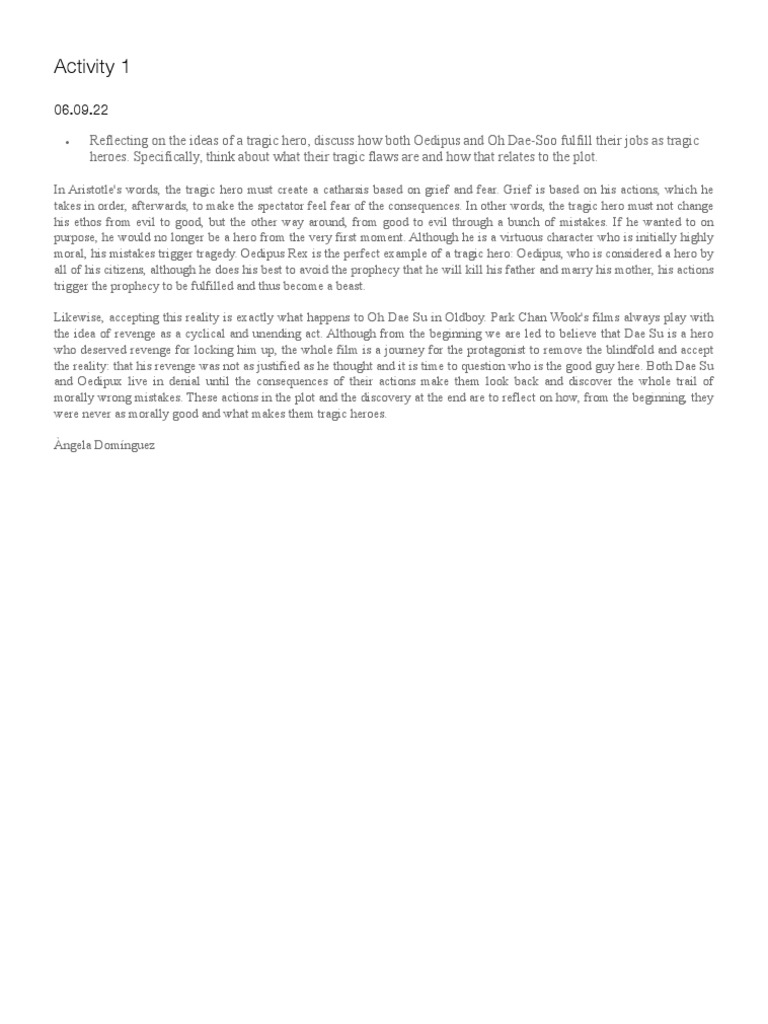 Activity 1 | PDF | Language Arts & Discipline | Art